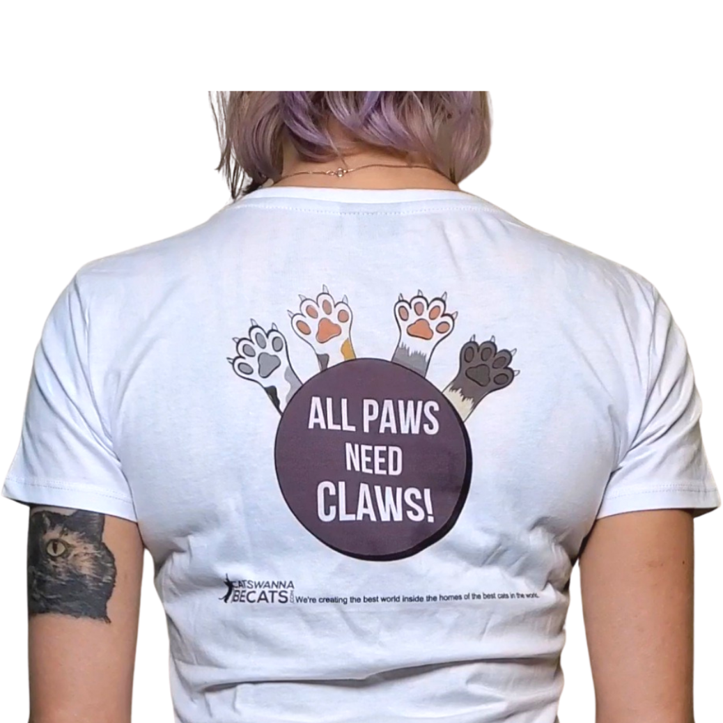 Claws T Shirt - CatsWannaBeCats.Com